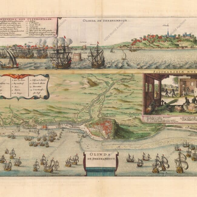 Mapa de Olinda em Pernambuco de 1640 - Tourism Guide to the Brazilian ...